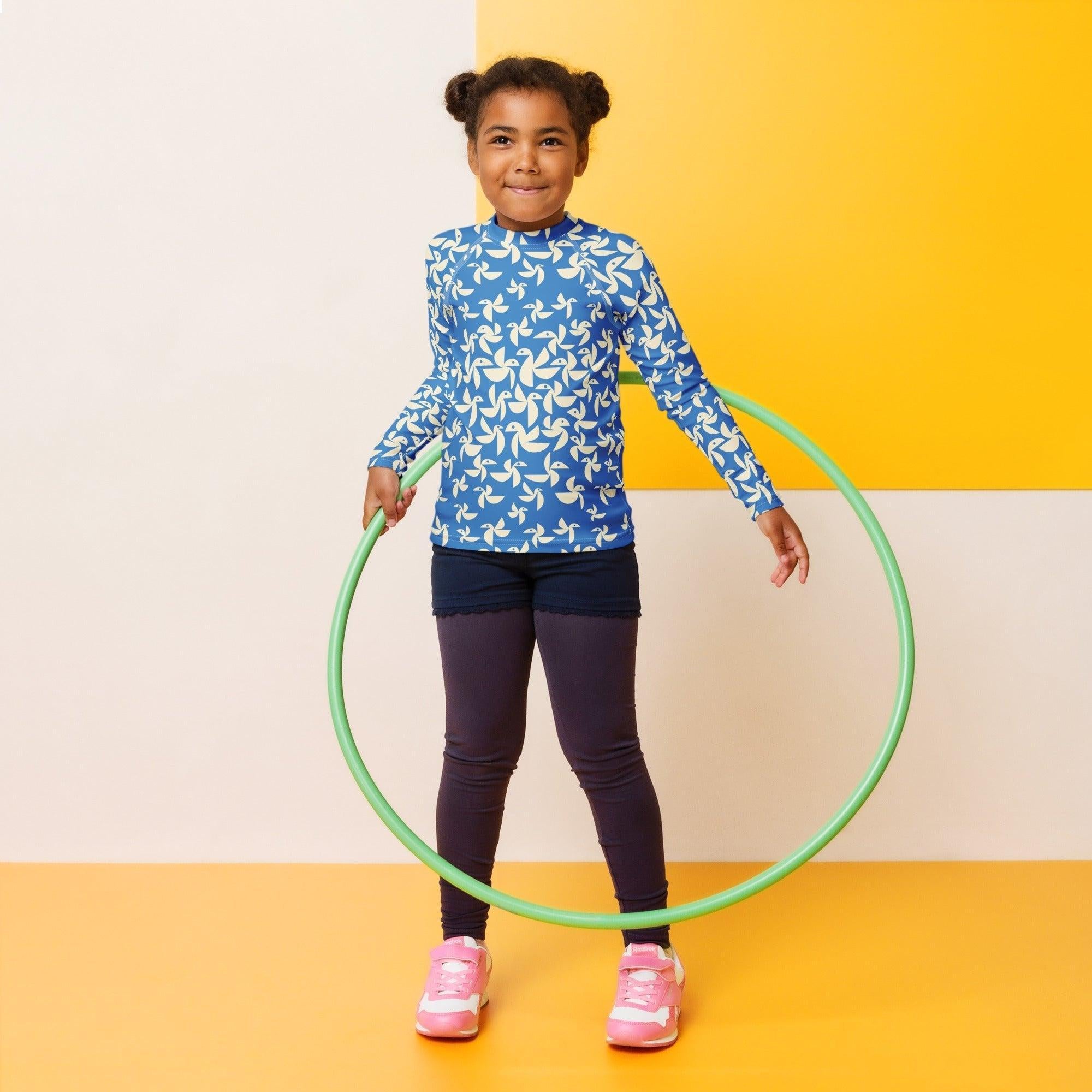 Birds Kids Rash Guard by Thomas Heinz- by Milpali – PaletTheory